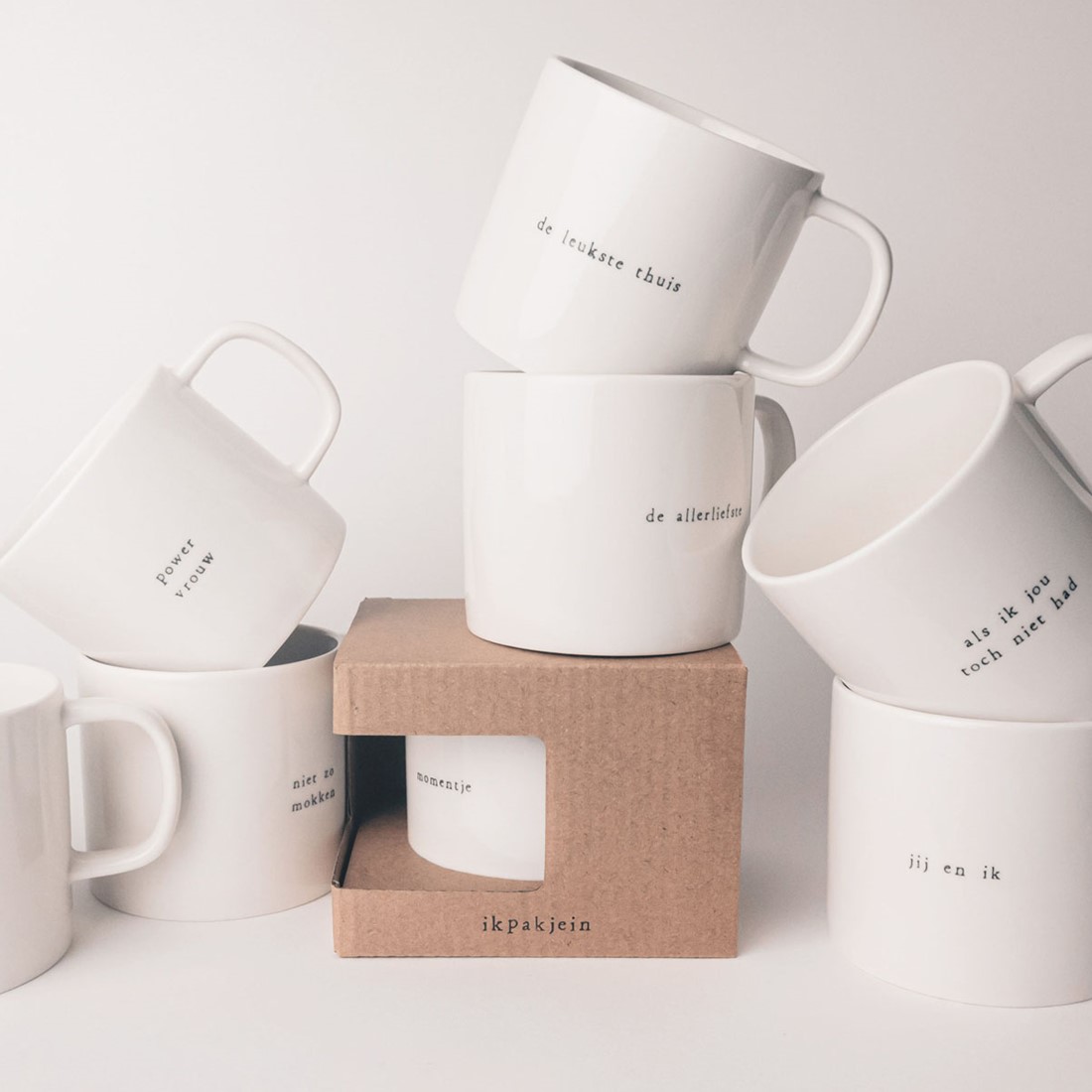 Ik pak je in Giftset Beker Powervrouw 30 cl. Wegter