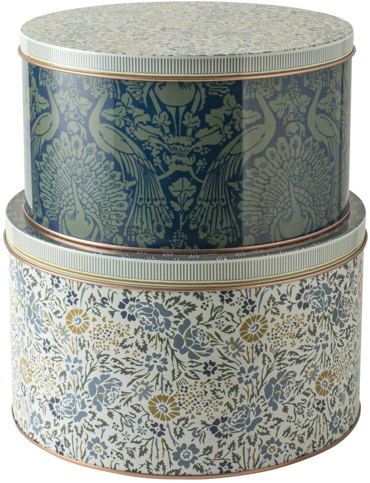 Laura Ashley Heritage Set 2 Blikken Geel 22x13 en 19x11 cm