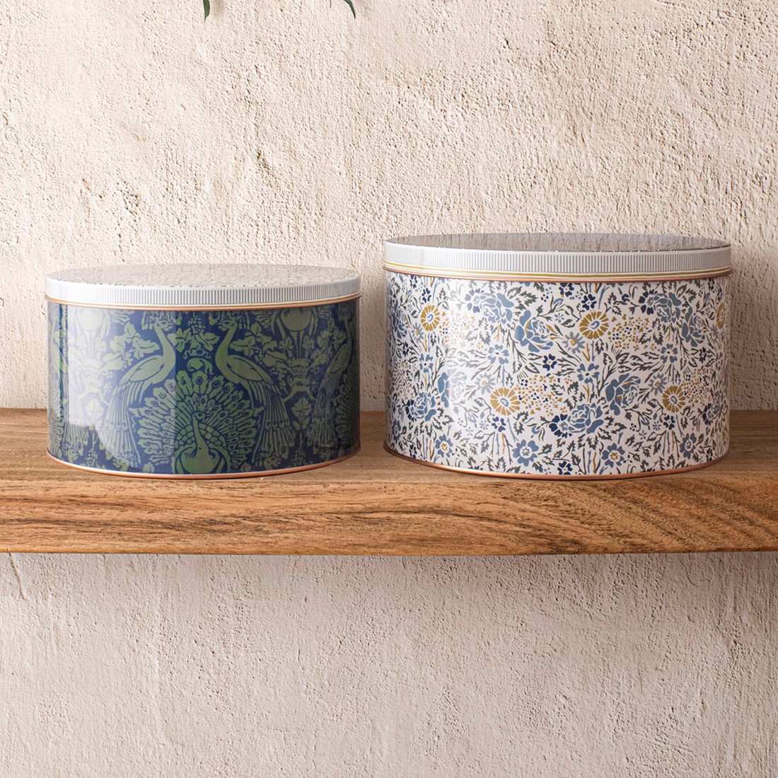 Laura Ashley Heritage Set 2 Blikken Geel 22x13 en 19x11 cm