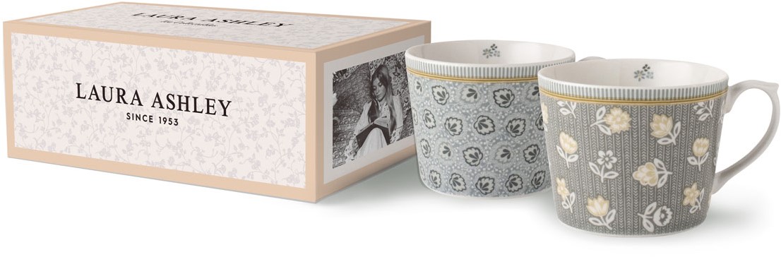 Laura Ashley Tea Collectables set van 2 mokken 30 cl assorti